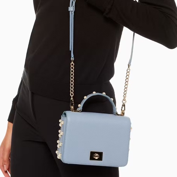 kate spade | Bags | Blue Kate Spade Maisie Serrano Place Pearl Cross ...